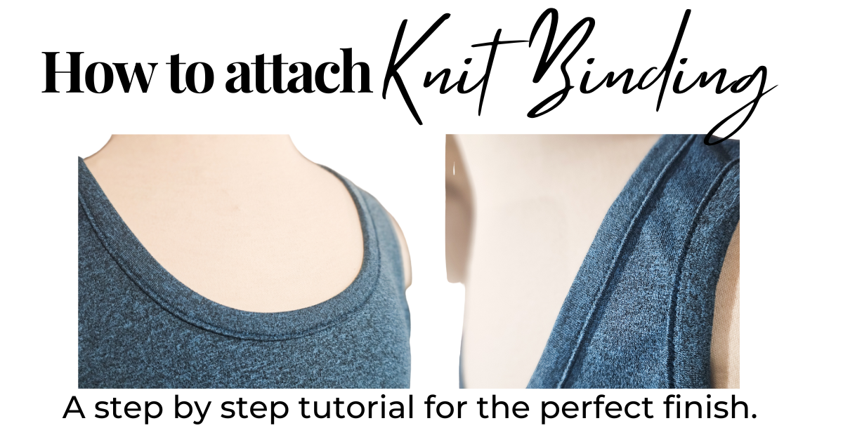 How to Finish a Knit T-Shirt Neckline with Knit Binding – Sonia Estep ...