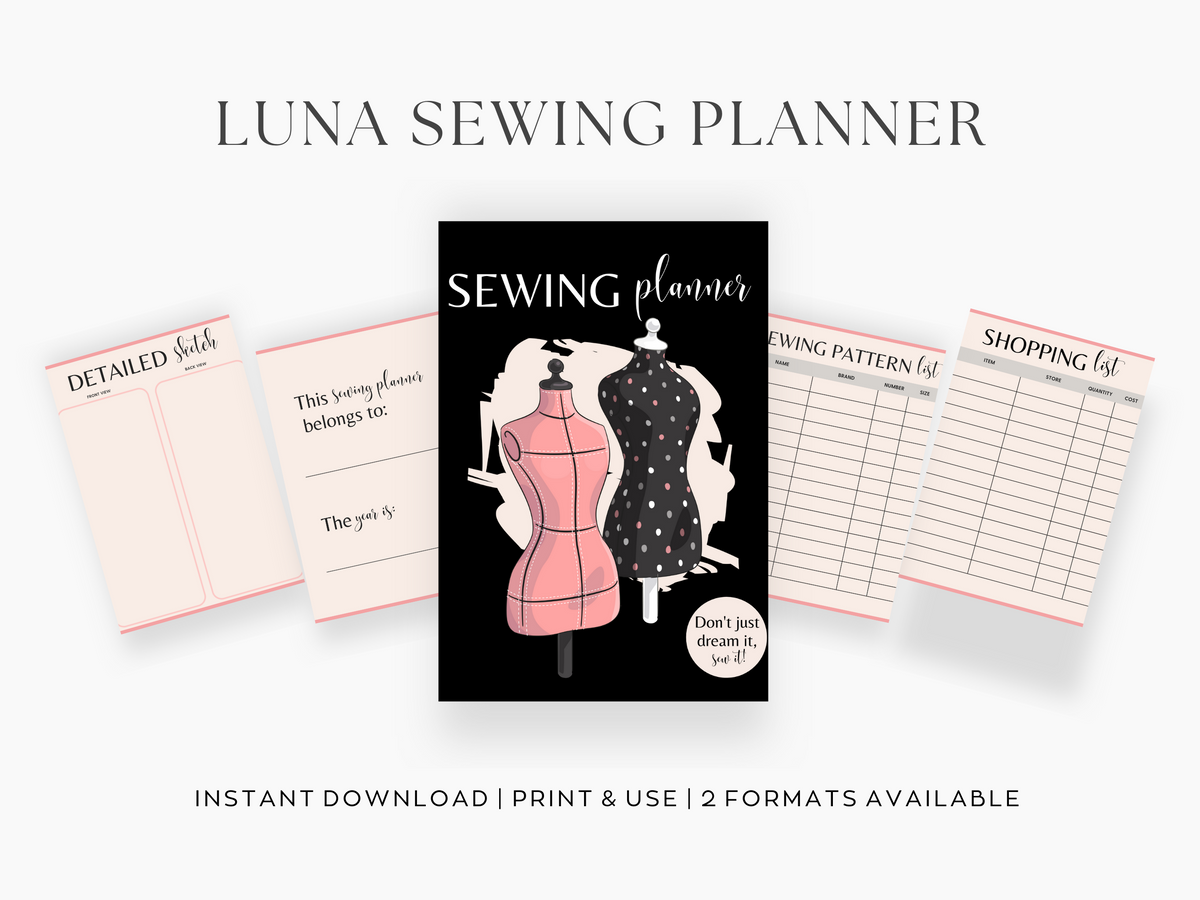Luna Sewing Planner – Sonia Estep Designs