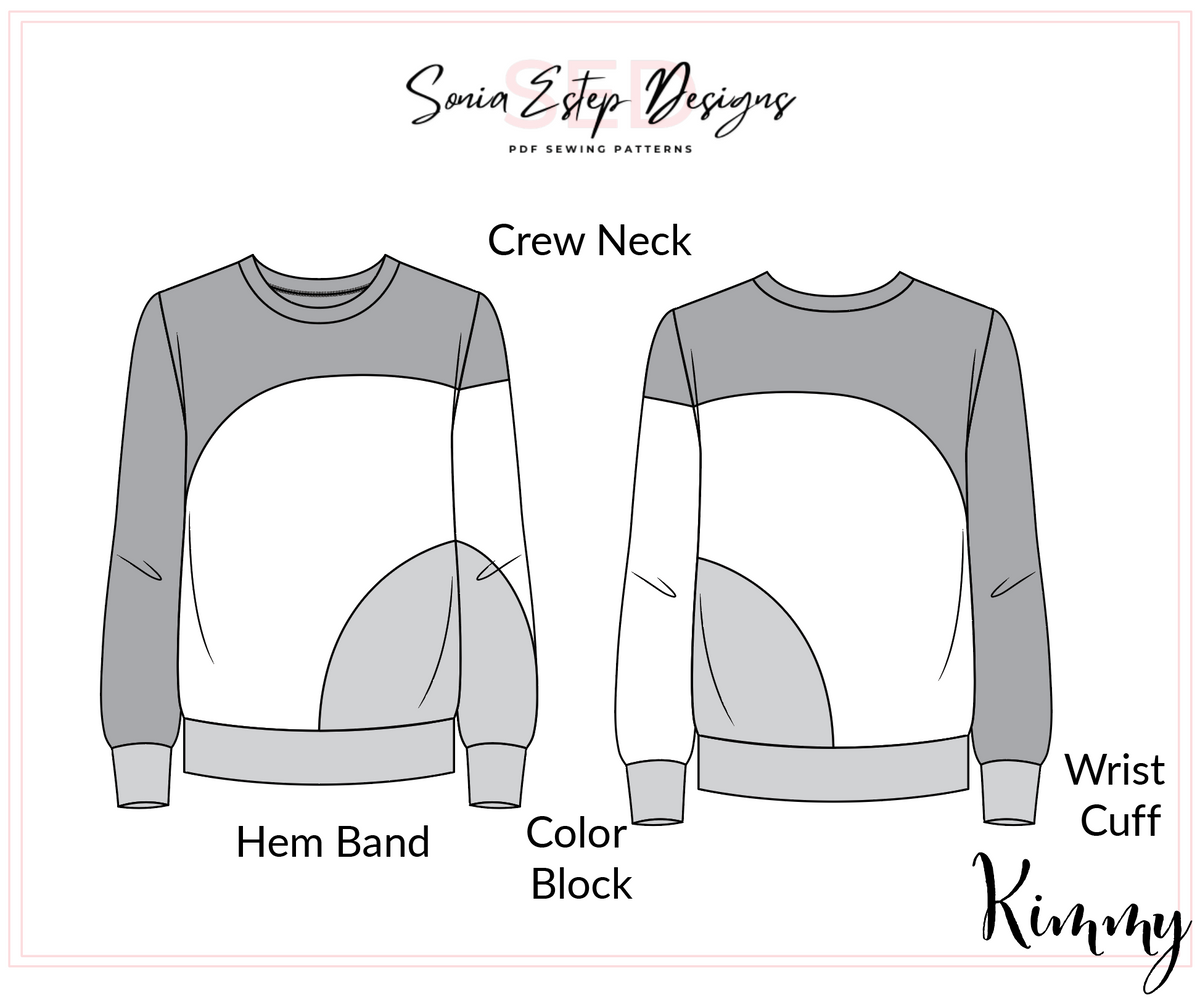 Kimmy Color Blocked Pullover – Sonia Estep Designs